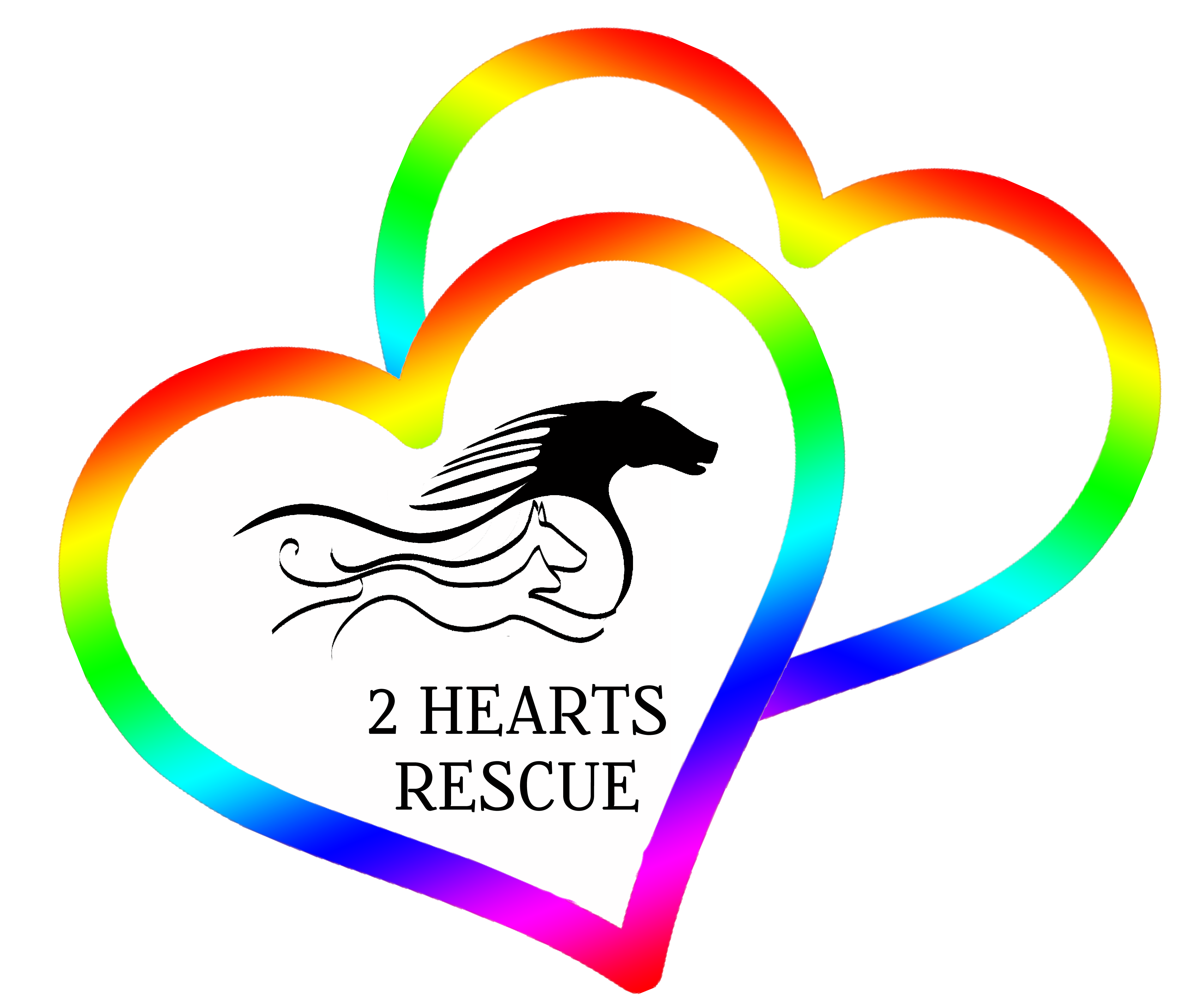 2 hearts rescue logo 2 transparent | 2 Hearts Rescue